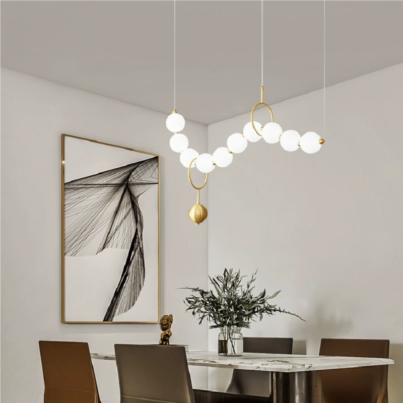 led necklace pendant|modern glass pendant light|kikilighting