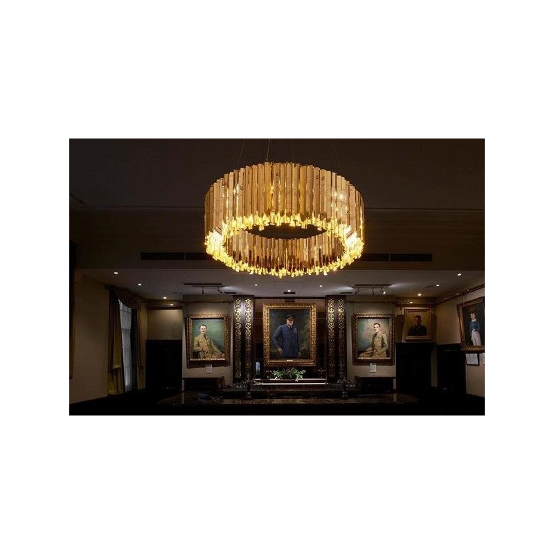 Facet Chandelier Collection|Modern Copper LED Chandelier|Kiki Lighting