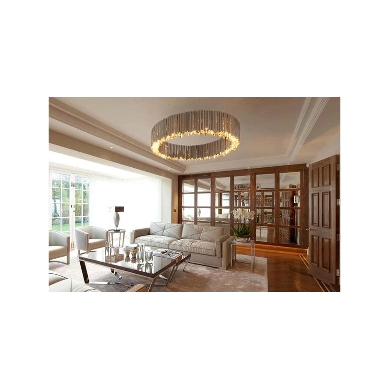 Facet Chandelier Collection|Modern Copper LED Chandelier|Kiki Lighting