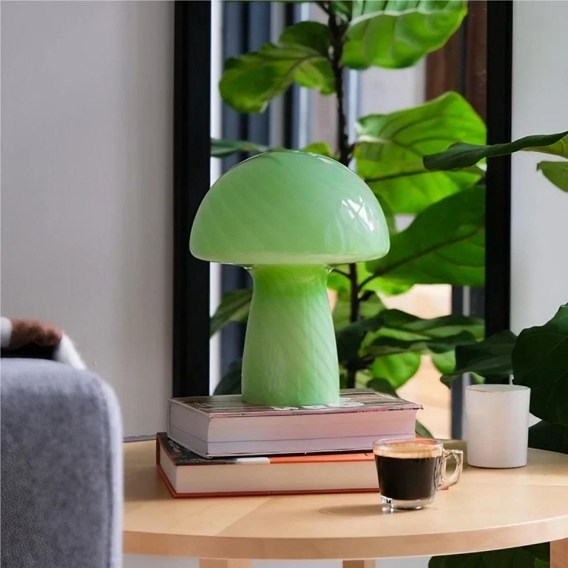 Modern Design Stained Glass Mushroom Lamp | KIKI Lighting