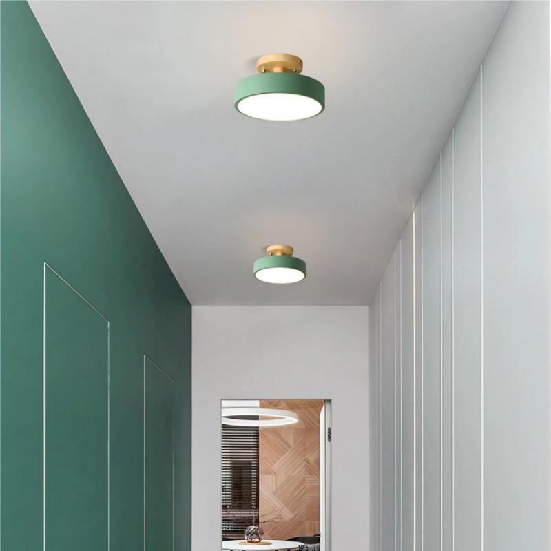 Scandinavian Design Round Wooden Ceiling Light | KIKI Lighting