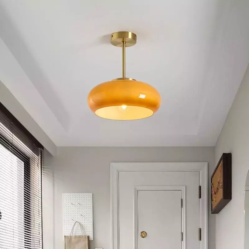 Bauhaus Style Vintage Glass Ceiling Light | Bauhaus Lamp | KIKI