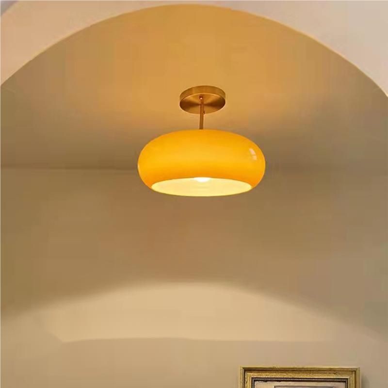 Bauhaus Style Vintage Glass Ceiling Light | Bauhaus Lamp | KIKI