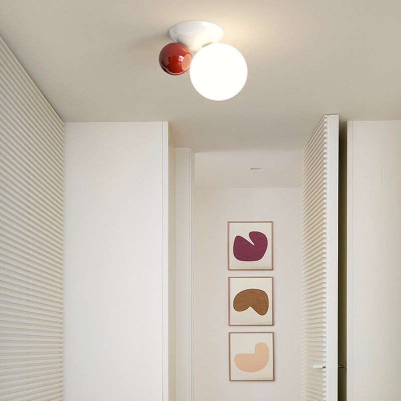 Cream Style Ball Acrylic Wall Light Ceiling Light | KIKI Lighting