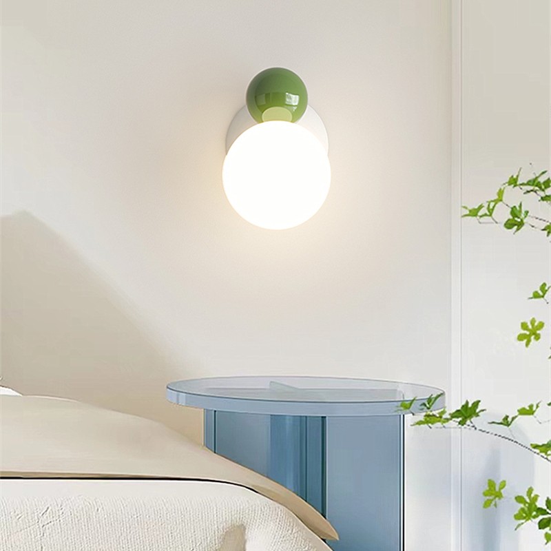 Cream Style Ball Acrylic Wall Light Ceiling Light | KIKI Lighting