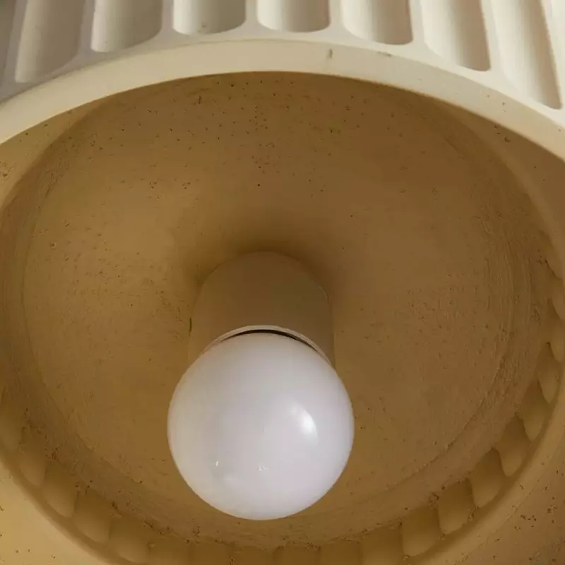 Plafonnier encastré à bol en résine de style crème | KIKI Lighting