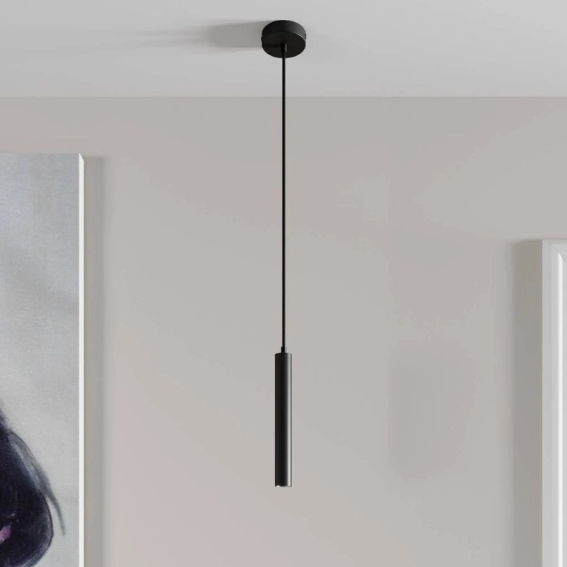 Modern Black Long Tube Led Pendant Light | KIKI Lighting