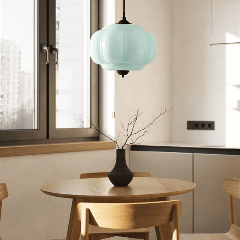 Retro Glass Eloise Pendant Light For Kitchen Island | KIKI Lighting