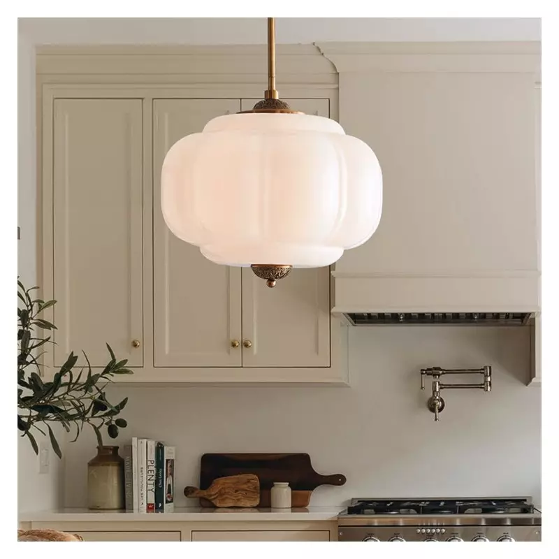 Retro Glass Eloise Pendant Light For Kitchen Island | KIKI Lighting