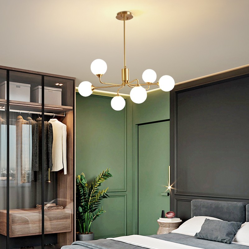 LUXURY Glass Ball Chandelier|Glass Hanging Ball Ceiling Light|Kiki Lighting