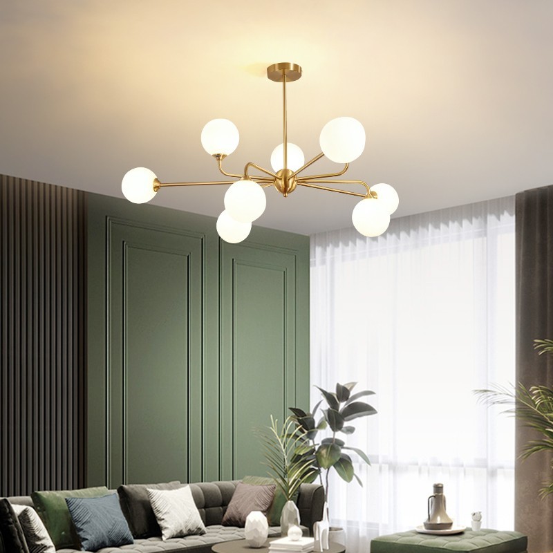LUXURY Glass Ball Chandelier|Glass Hanging Ball Ceiling Light|Kiki Lighting
