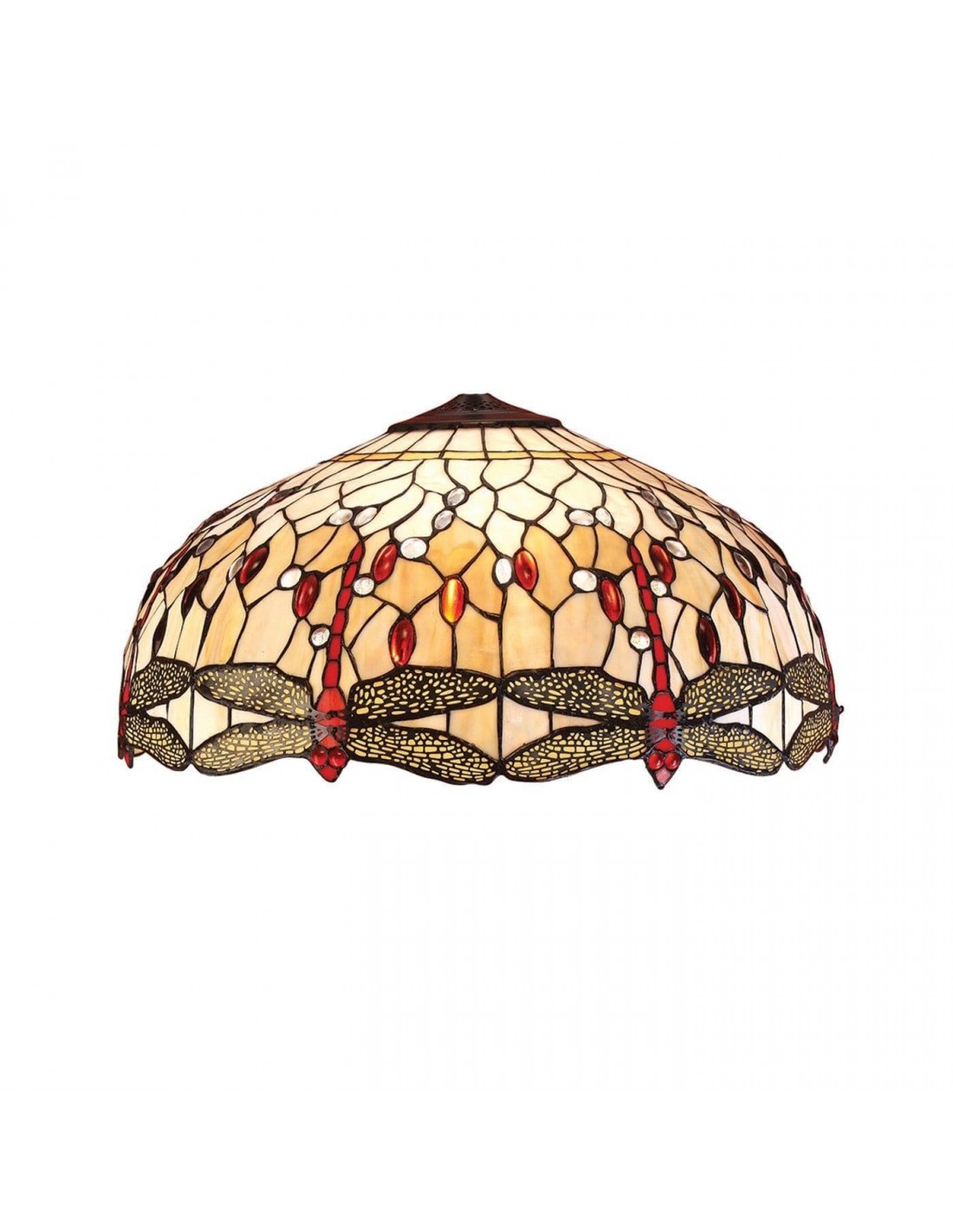 Suspension Tiffany Libellule TF - Suspension Art Nouveau en vitrail ...