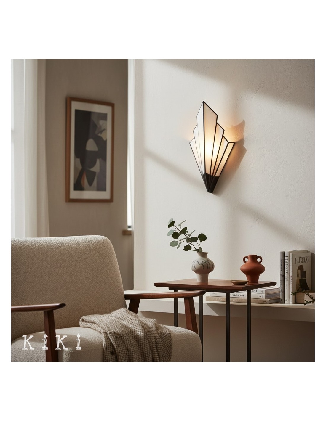 Kelsar Wall Light Featuring Hand-Cut Glass and Elegant Art Deco Design ...