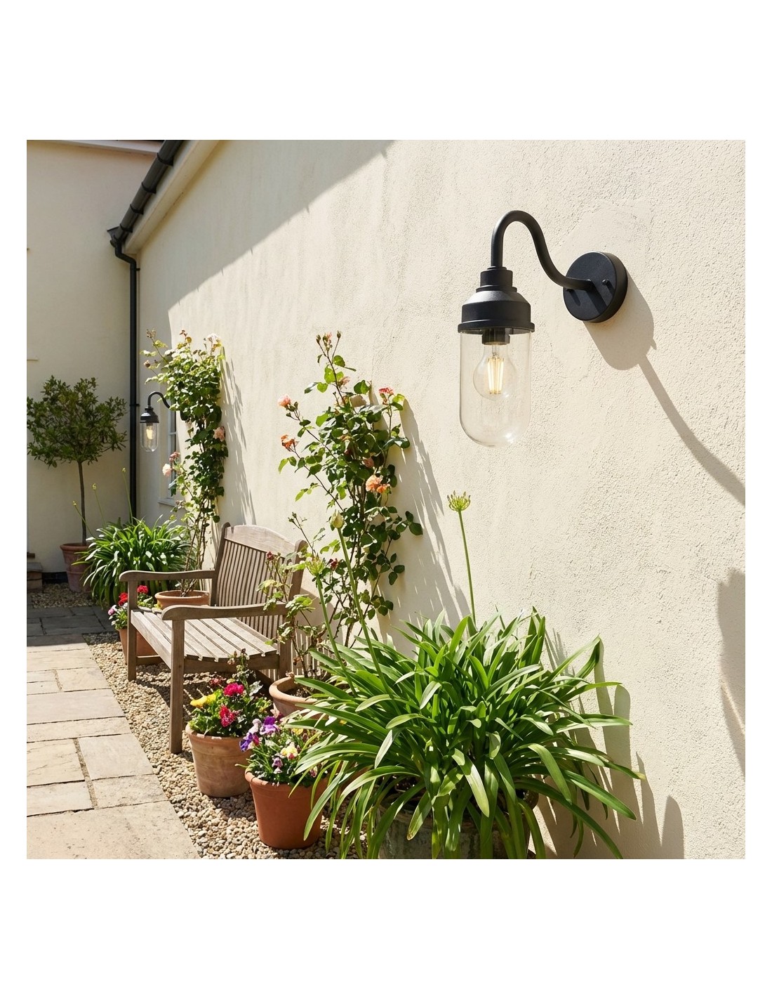 Trevanta Contemporary Outdoor Wall Light - Minimalist Lantern for ...