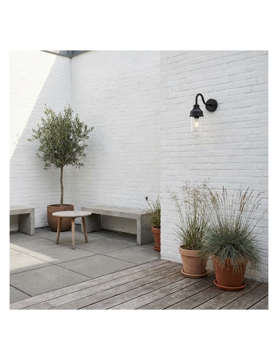 Trevanta Contemporary Outdoor Wall Light - Minimalist Lantern for ...