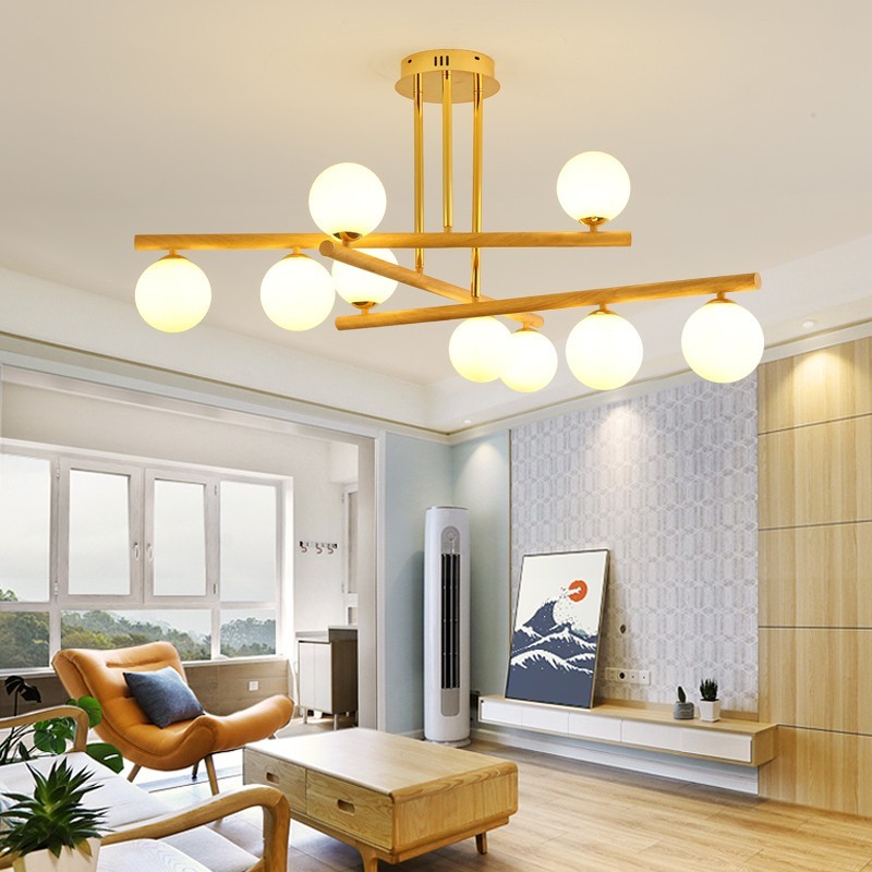 Japanese ZEN Ball Chandelier|Glass Ball Pendant Light|Kiki Lighting