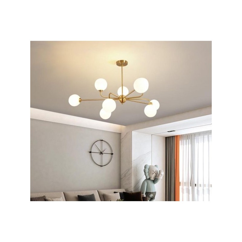 LUXURY Glass Ball Chandelier|Glass Hanging Ball Ceiling Light|Kiki Lighting
